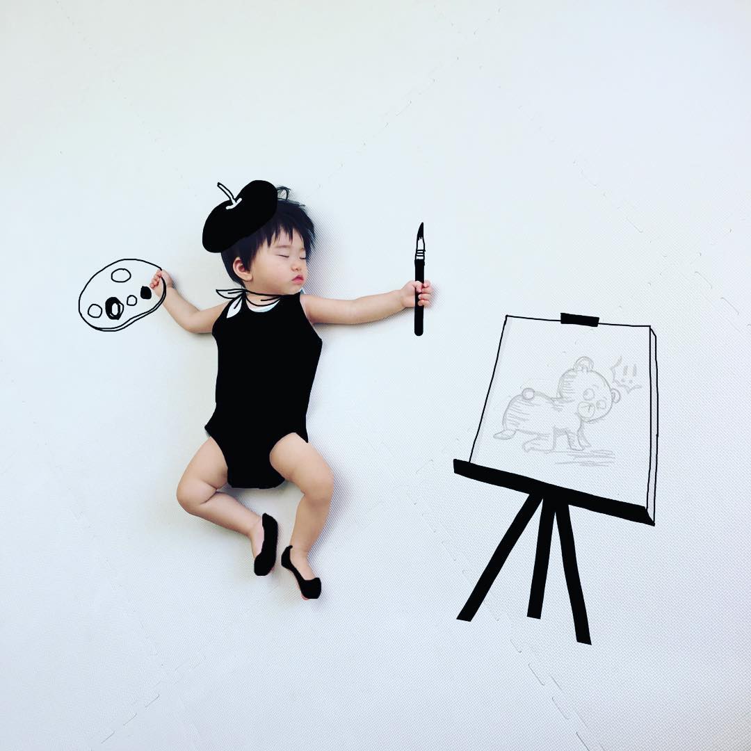 The pictures of "baby arts" shot by mommy are so cute that you will ...