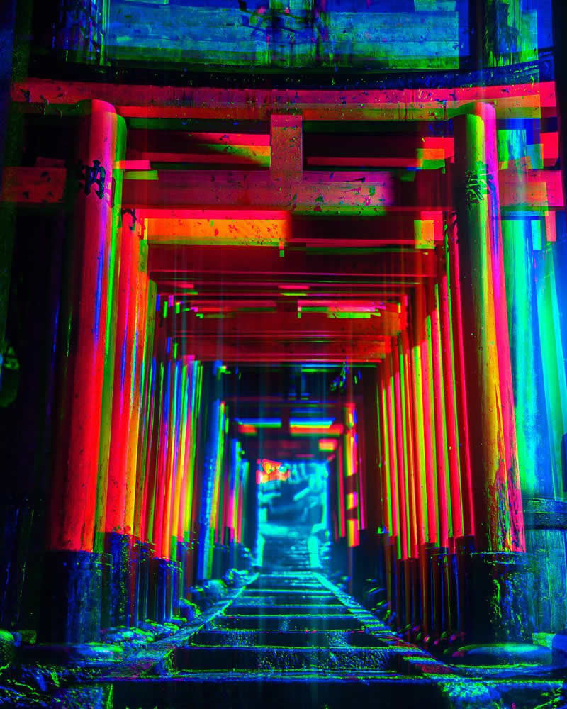 Kitsunetsuki, a photographer, expresses the world view of cyberpunk by ...