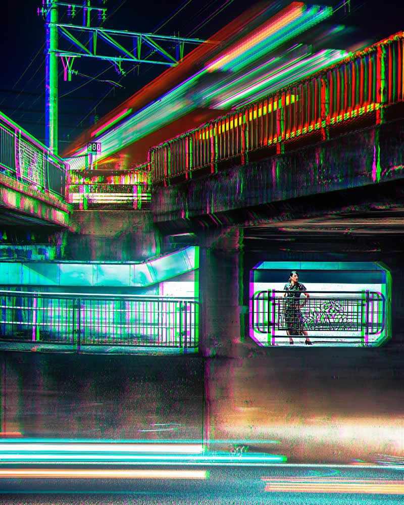 Kitsunetsuki, a photographer, expresses the world view of cyberpunk by ...