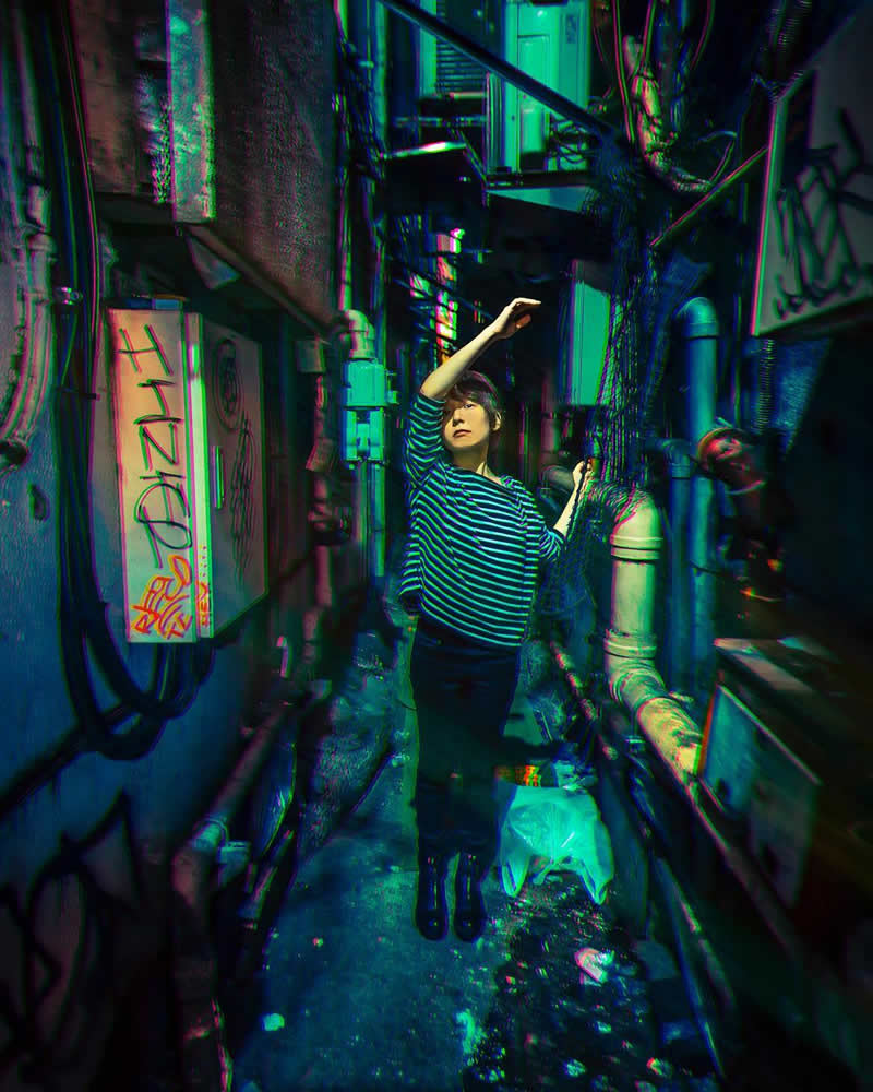 Kitsunetsuki, a photographer, expresses the world view of cyberpunk by ...