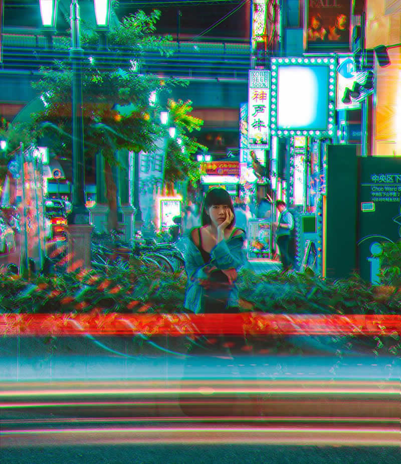 Kitsunetsuki, a photographer, expresses the world view of cyberpunk by ...